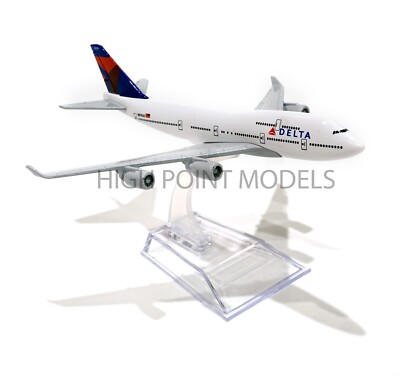 Delta Airplane Boeing B747 Die-Cast Model with Stand HPM16-103 | eBay