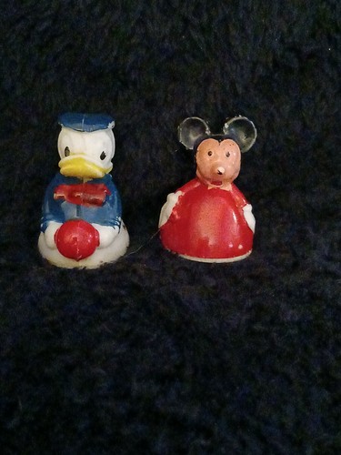 60s Vintage Walt Disney Rolykins Mickey Mouse Donald Duck Rolling ...