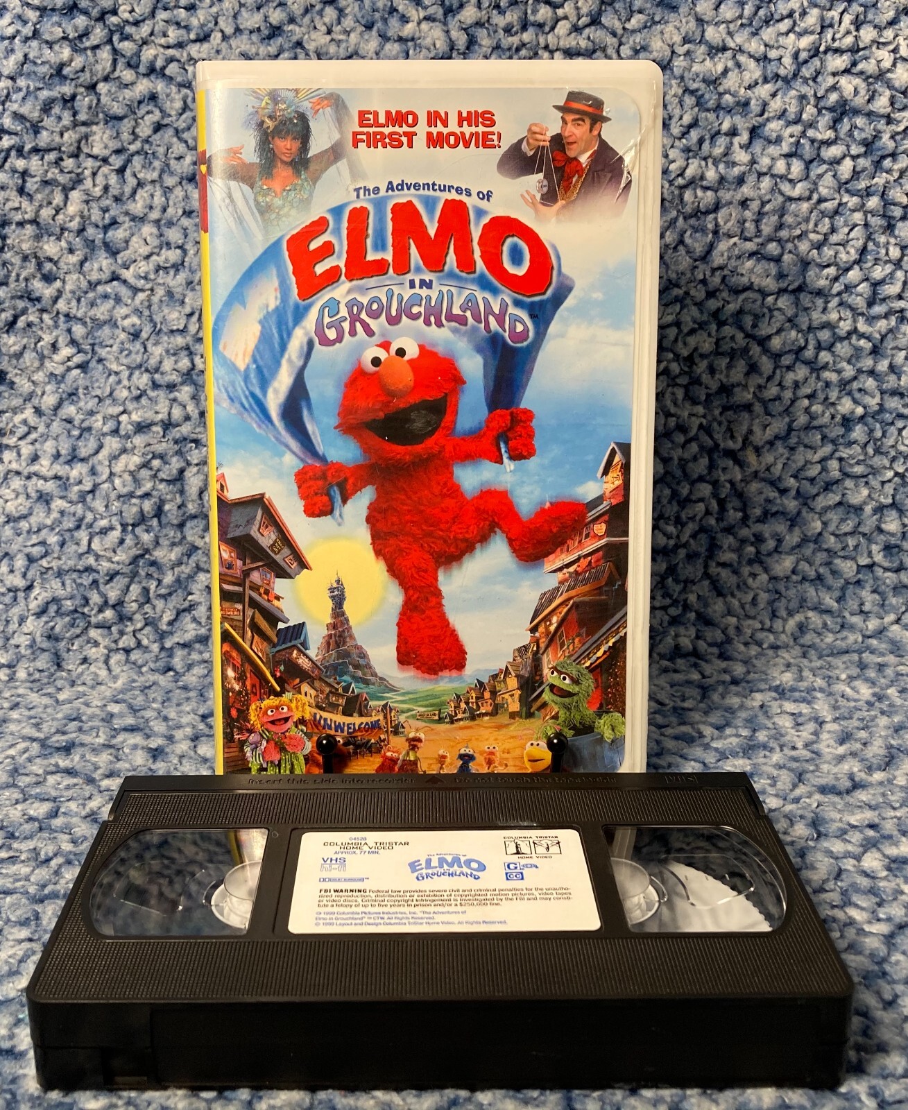 Sesame Street: Adventures Of Elmo In Grouchland VHS Clamshell 1999 ...