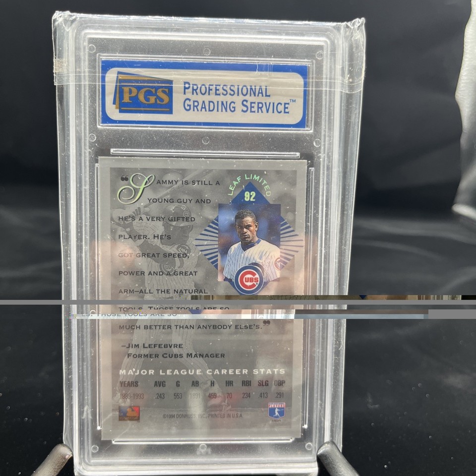 Sammy Sosa 1994 Leaf Limited Baseball Card #92 Chicago Cubs MLB | eBay