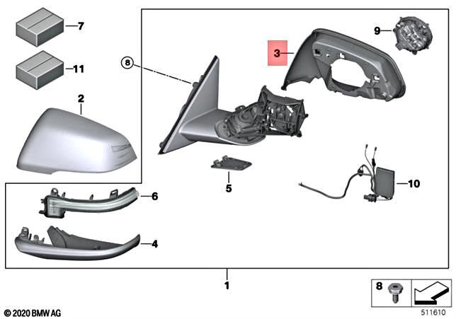 Genuine BMW Z4 F39 G29 X2 16d 18d 18dX 18i Supporting Ring Right ...