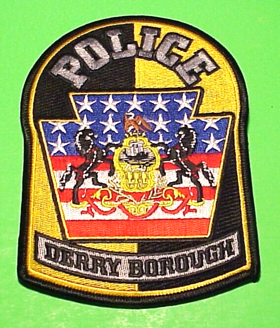 DERRY BOROUGH PENNSYLVANIA PA 5 3/8" POLICE PATCH FREE SHIPPING!!! | eBay