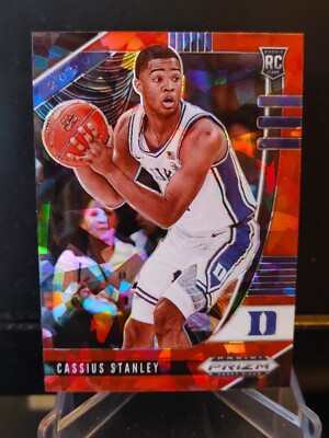 Cassius Stanley RC 2020-21 Panini Prizm Draft Picks Red Cracked Ice #28 ...
