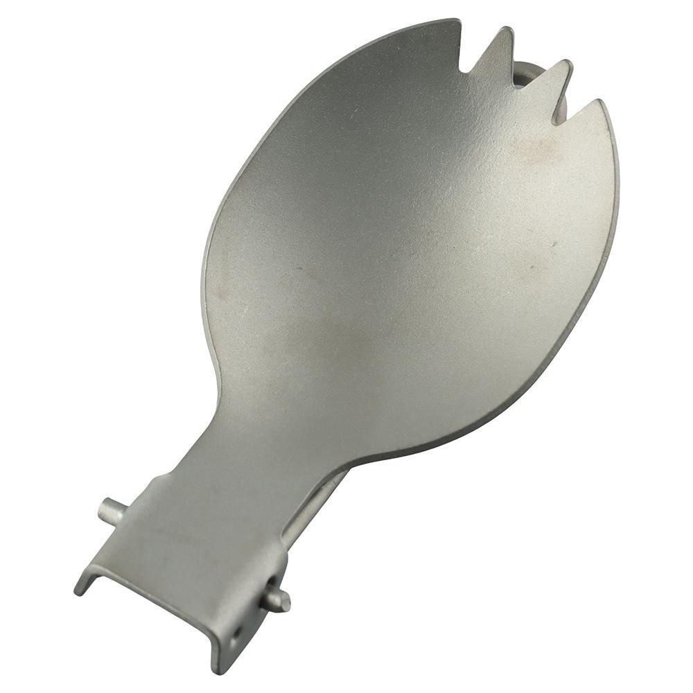 Fold Outdoor Tableware Light Toothed Spoon Compact Folding Spoon Trip ...