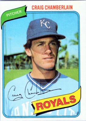 1980 Topps #417 Craig Chamberlain Kansas City EX-MT | eBay
