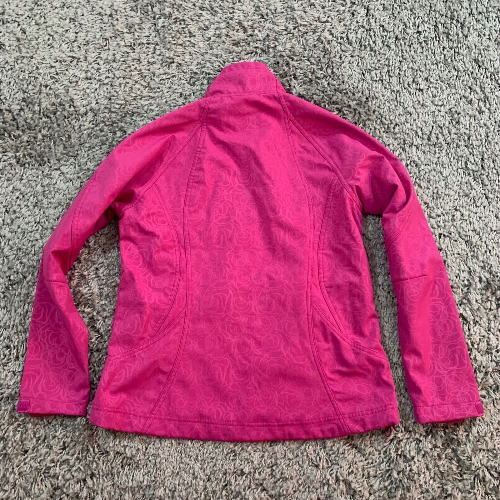 Double Diamond Jacket Womens Medium Pink Long Sleeve Full Zip Sport ...