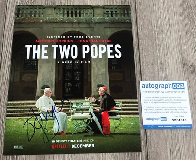 JONATHAN PRYCE SIGNED AUTOGRAPH THE TWO POPES 8x10 PHOTO B w/EXACT ...