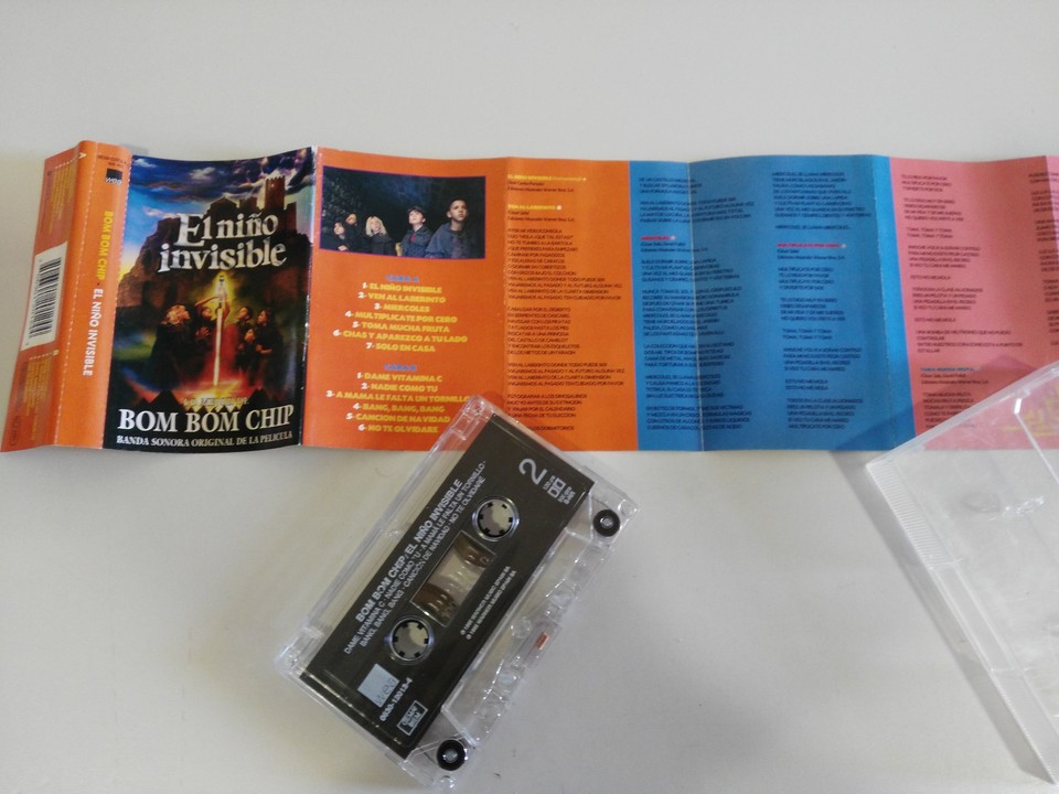 BOM BOM CHIP El Niño Invisibile BSO CINTA TAPE CASSETTE 1995 BANDA ...