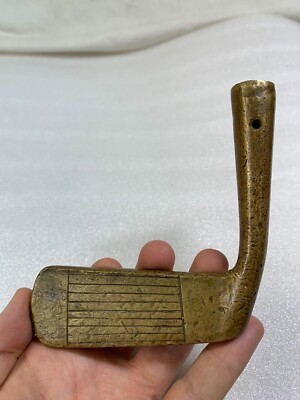 RARE VINTAGE EARLY SLAZENGER SPECIAL NEW YORK BRONZE PUTTER HEAD BLADE ...