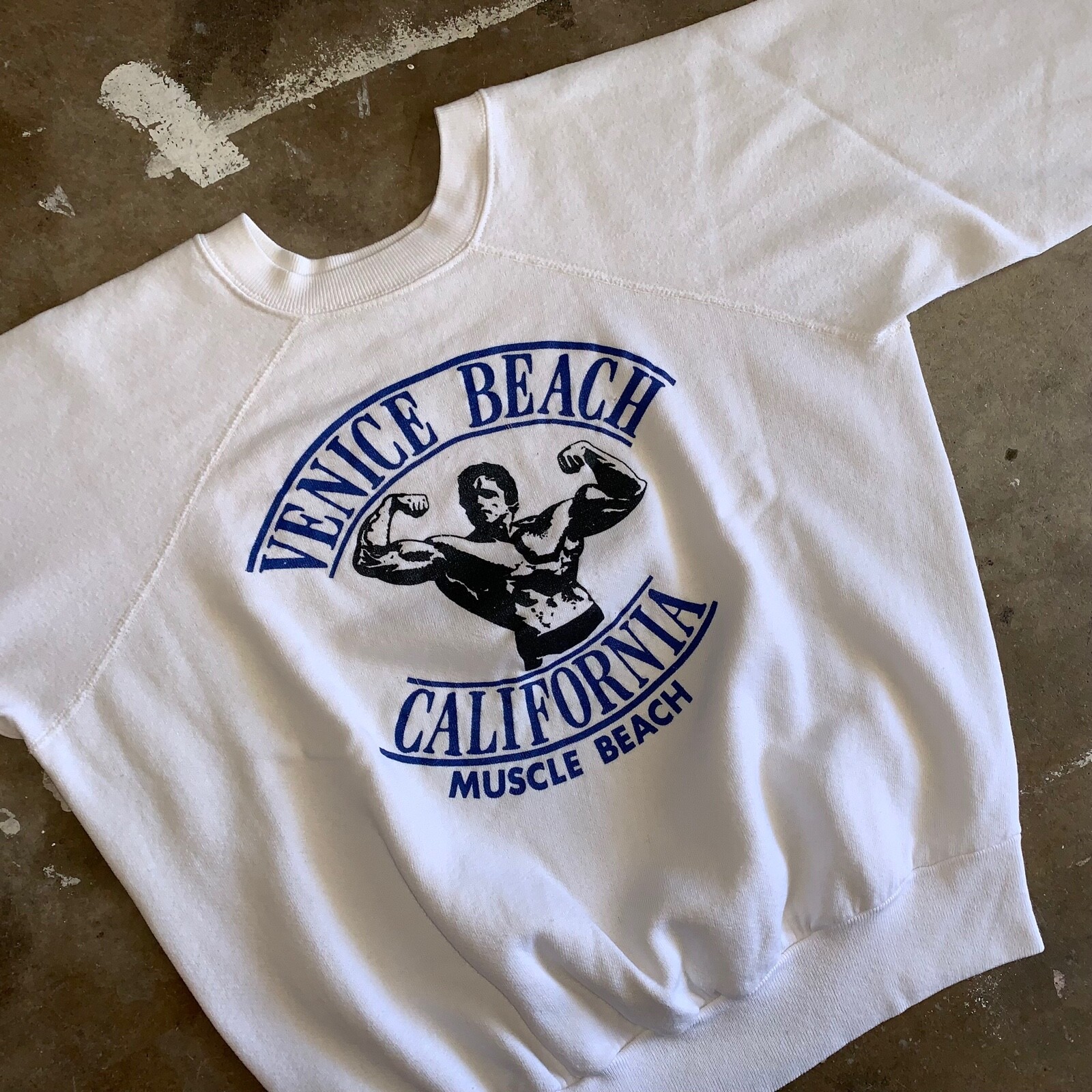80s VINTAGE MUSCLE BEACH GYM VENICE CALIFORNIA SWEATS… - Gem