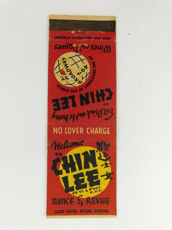Welcome To Chin Lee Dance & Revue Wines Liqueurs N.Y.C. Vintage ...