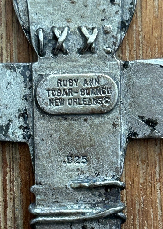 Rare Vintage Ruby Ann Tobar-Blanco New Orleans Sterling 925 Totem Pin ...