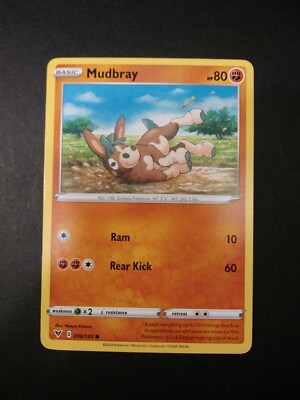 Pokemon Vivid Voltage Mudbray Common Card 096/185 NM | eBay