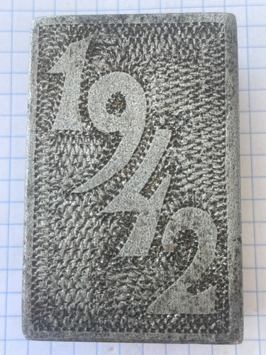 WWII Trench Art Matchbox Cover “1942” – Hand-Etched Monogram, Soldier’s ...