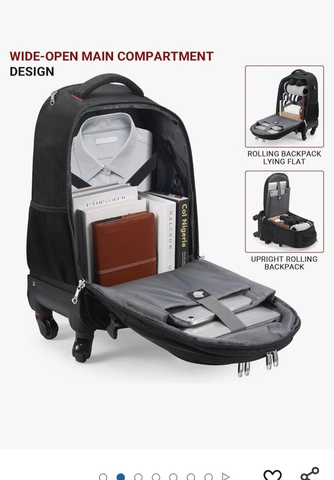 StarCloud 4-Wheel Rolling Backpack 45L | eBay