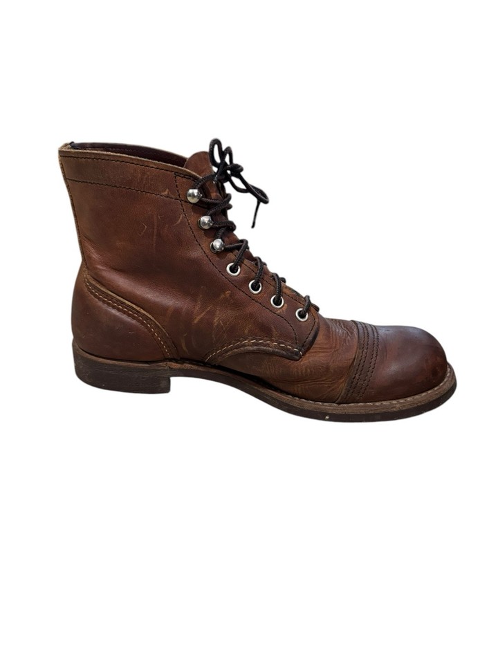 Red Wing Iron Ranger Copper Rough & Tough Boots Men’s 8D 8085 Brown ...