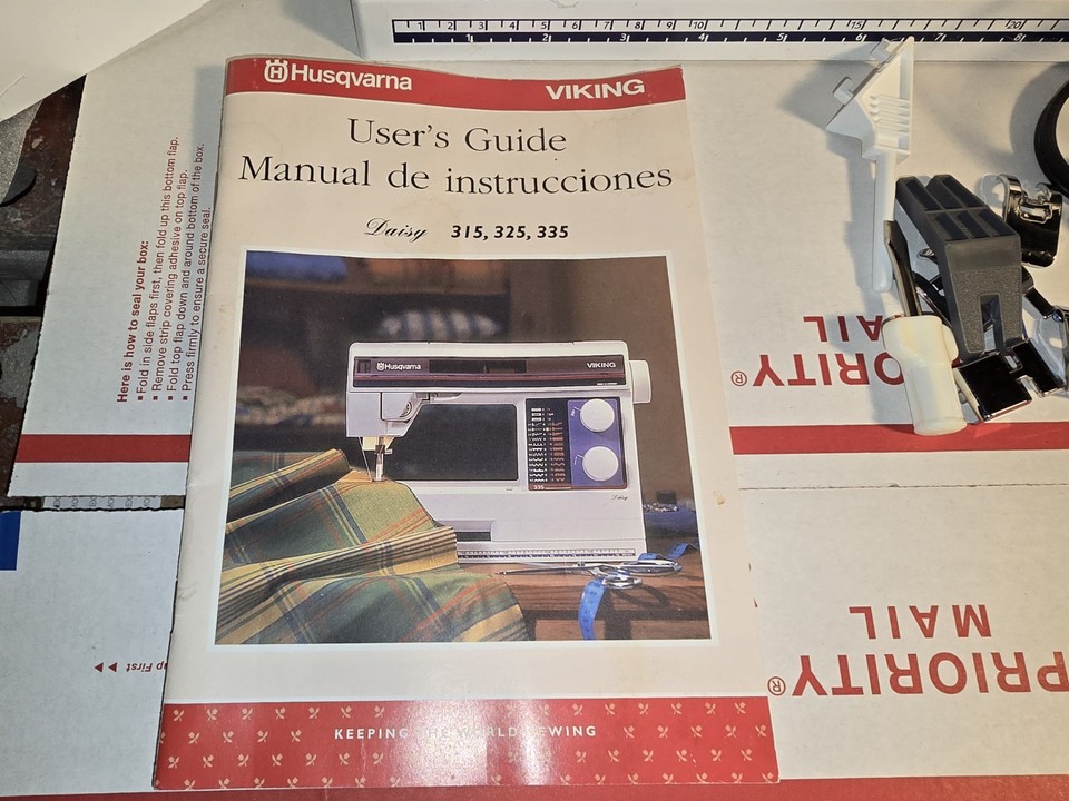 Husqvarna Viking Daisy 325 Sewing Machine w/ Foot Pedal PARTIALLY ...