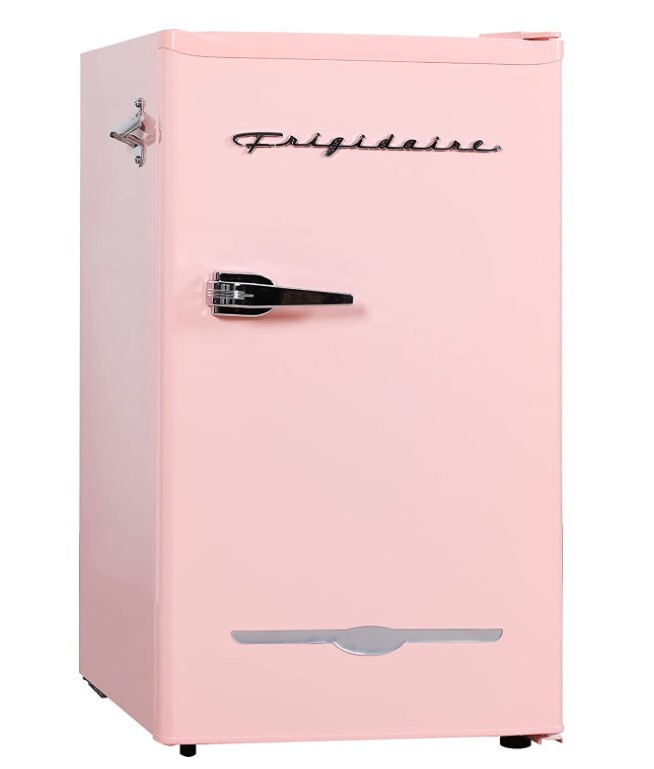 Retro Pink Mini Fridge Freezer 3.2 cu ft Girls Dorm Office Compact ...