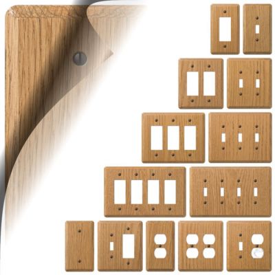 Light Oak Wood Switch Plate Cover (Discontinued) | eBay