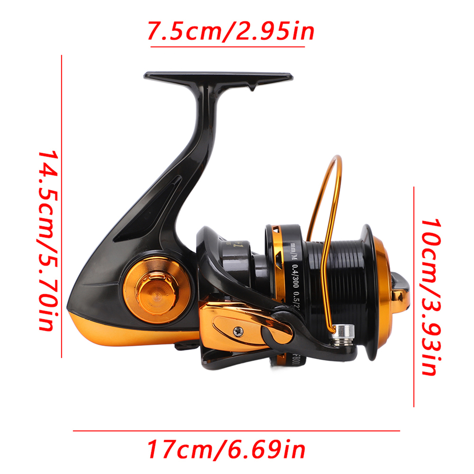14+1BB High Speed Metallic Casting Sea Fishing Reel Wheel Tackle Ac Vis ...