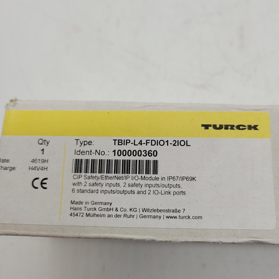 Turck TBIP-L4-FDIO1-21OL CIP Safety | eBay
