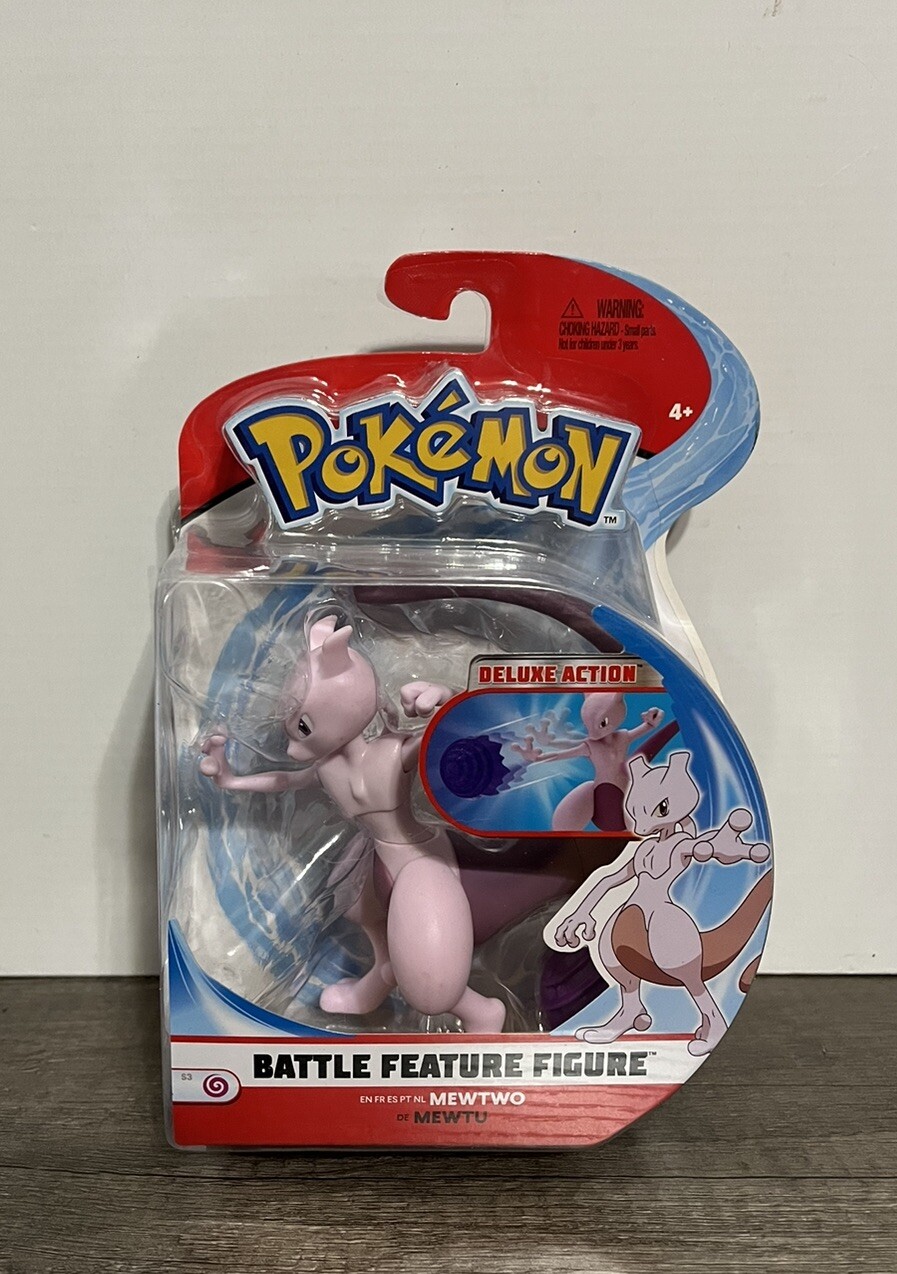 Pokemon Battle Feature Deluxe MEWTWO 4.5" Action Figure Brand New ...