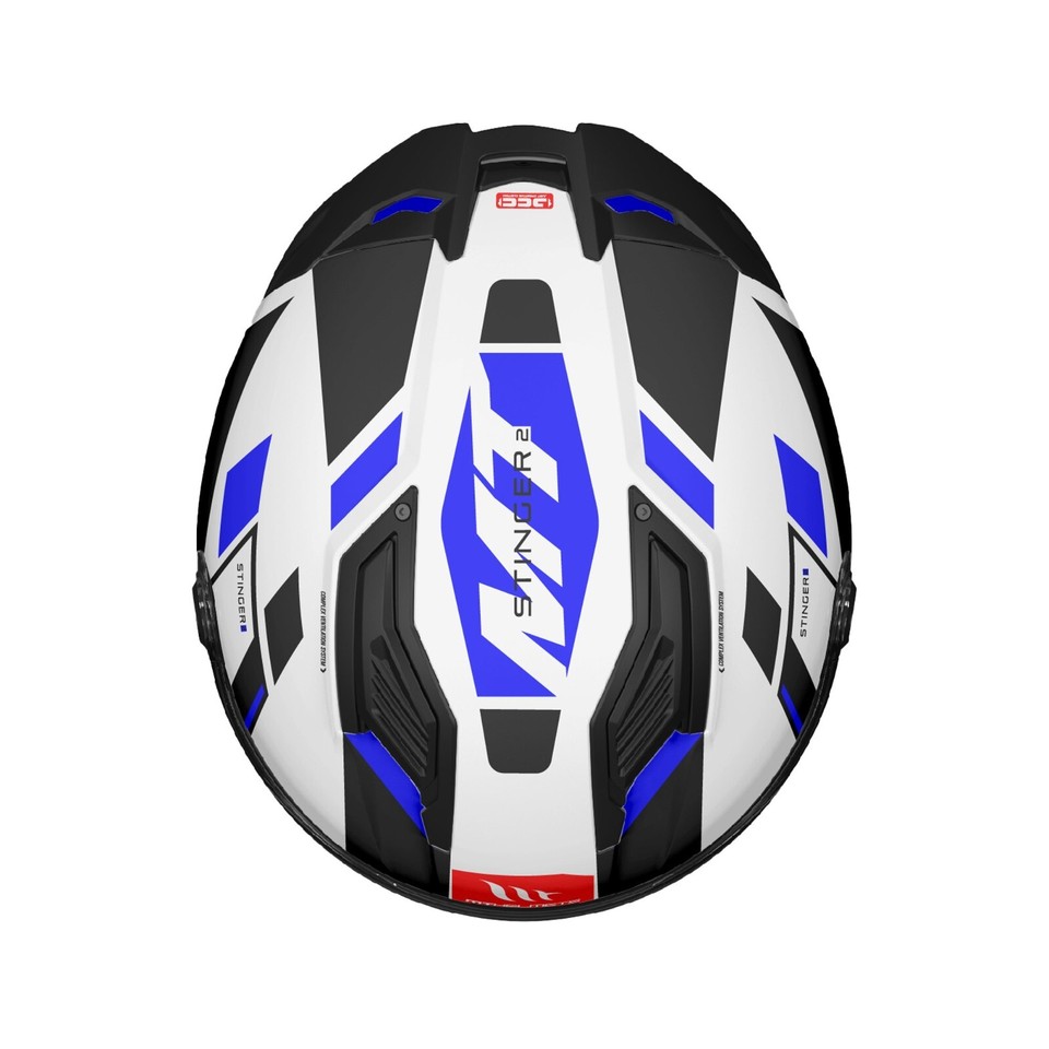 MT STINGER 2 ZIVZE ECE 22.06 MOTORCYCLE MOTORBIKE FULL FACE HELMET ...
