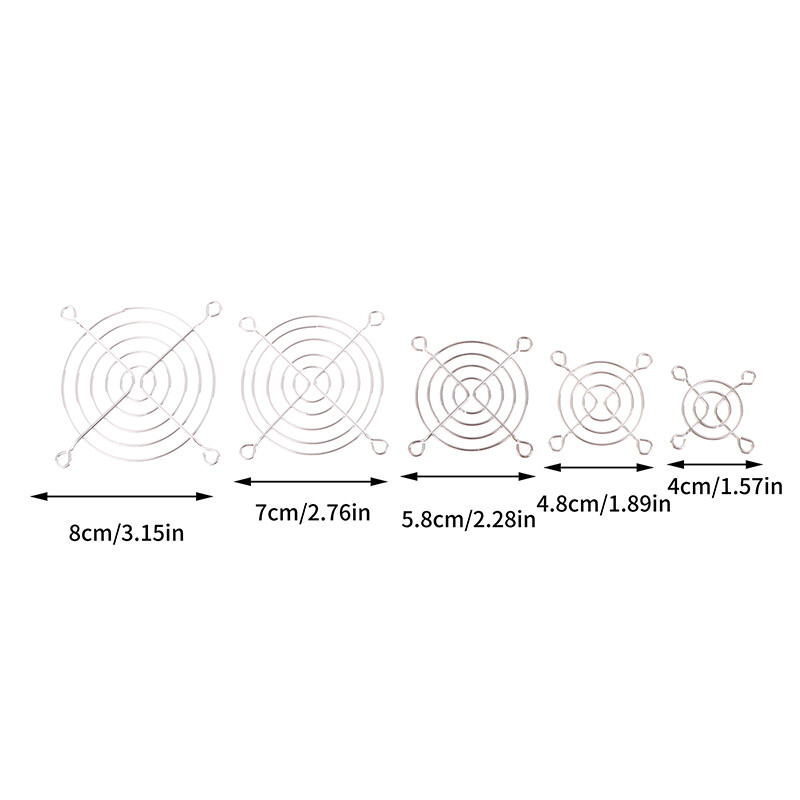 For Cooling Fan Guard Metal Grill Computer Fan Cover 40mm 50mm 60mm ...