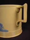 RARE SIZE 1800s HUNT SCENE 2HANDLE MUG LOVING CUP STAFFORDSHIRE YELLOW ...