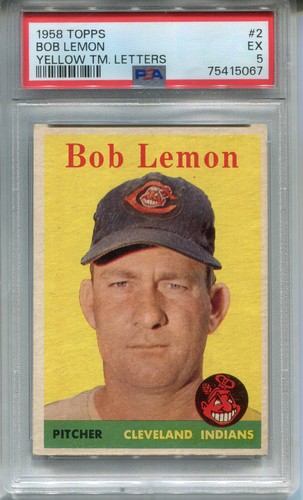 1958 Topps - Bob Lemon #2 Team Name in Yellow for sale online | eBay