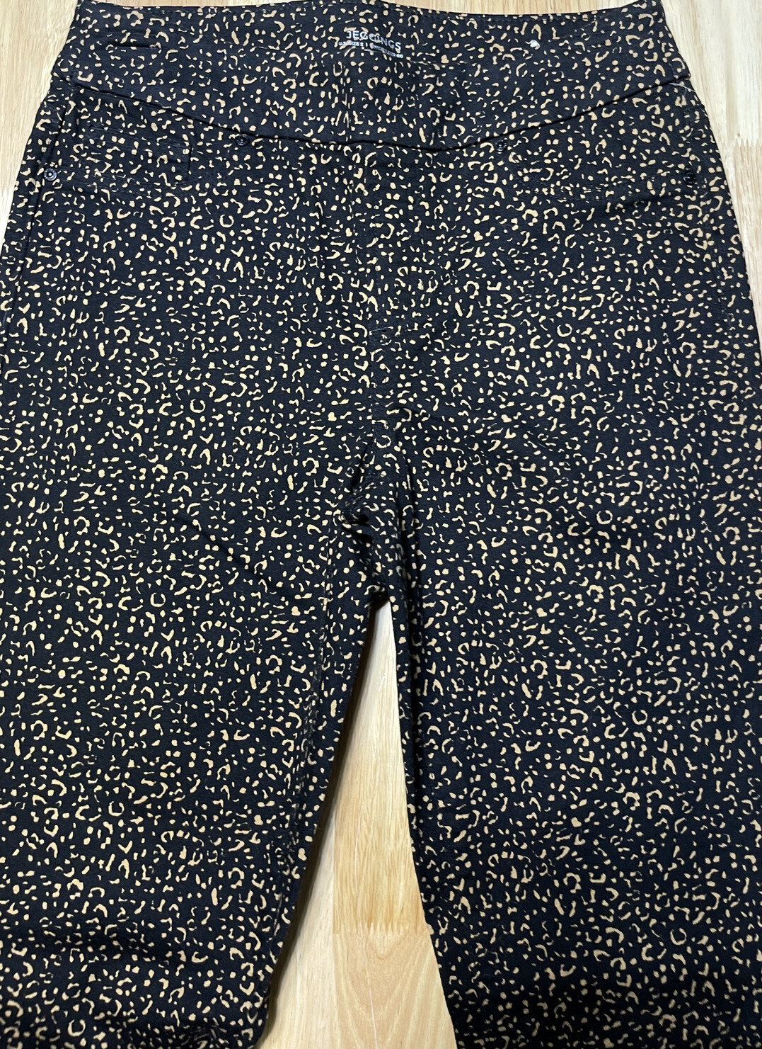 Chicos Womens Size 00 Etched Textured Leopard Jeggings Jeans Pants New ...