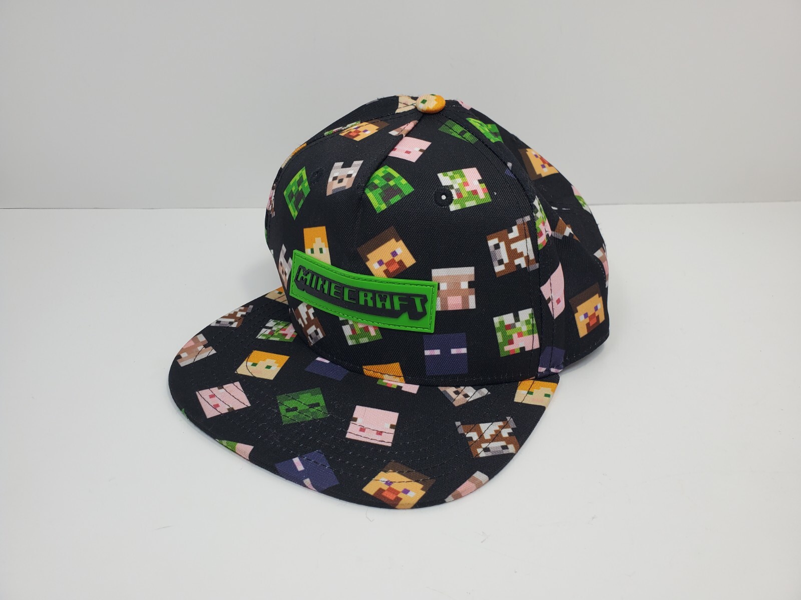 Minecraft Baseball Hat Video Game Ball Cap Black Adju… - Gem