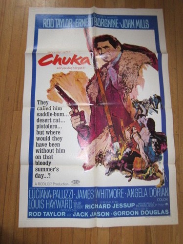 CHUKA original 1967 western movie poster Ernest Borgnine Rod Taylor | eBay