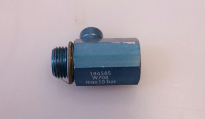 NEW SET LOT (2) FESTO 10 BAR 184585 X708 HYDRAULIC Fittings FREE SHIP ...