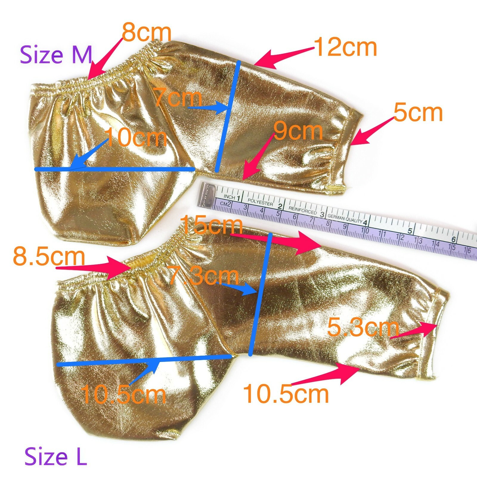 K336K with open tip Mens Willy Pouch Penis Sock Warmer Sleeve Metallic ...