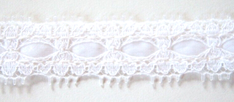 6 Yds. Vintage 5/8" Antique White Matte/Antique White Poly Entredeux ...