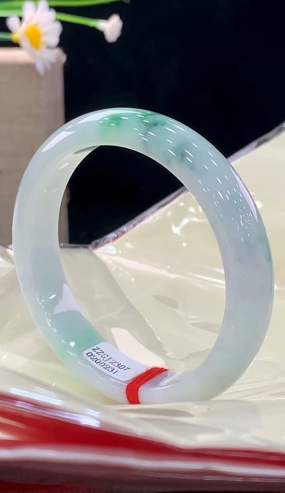 Certified Natural Jadeite Jade 55mm Ice Moist Sun Green High Quality ...