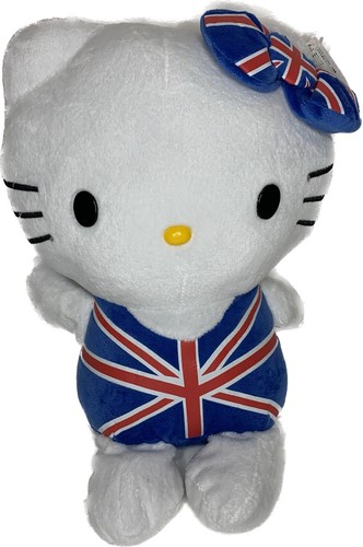 Hello Kitty Plush Toy sanrio UK British Flag Pattern 15 inch 39 cm NWT ...