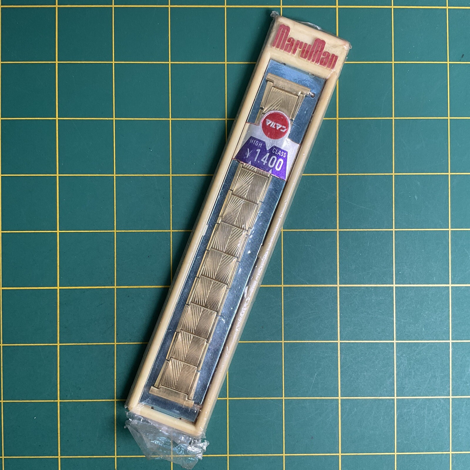 VINTAGE 20MM MARUMAN M325 GOLD PLATED STRETCH WATCH BRACELET / BAND 54 ...