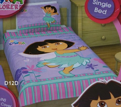 Dora The Explorer Dance Single Bed Printed Quilt Cover Set New | eBay