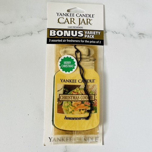 Yankee Candle Classic Paper Car Jar Hanging Air Freshener Christmas ...