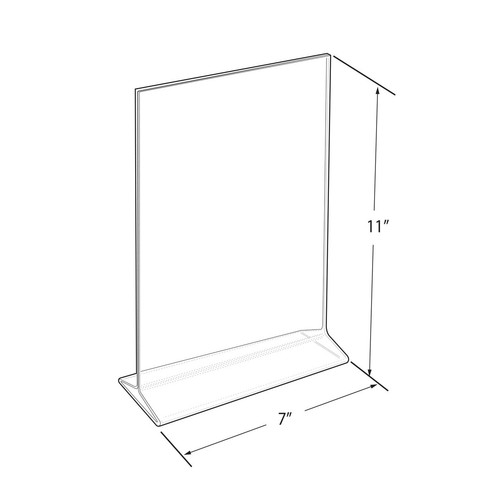 Azar Displays T-Frame Sign Holder 7" Wide x 11'' High, 10-Pack | eBay