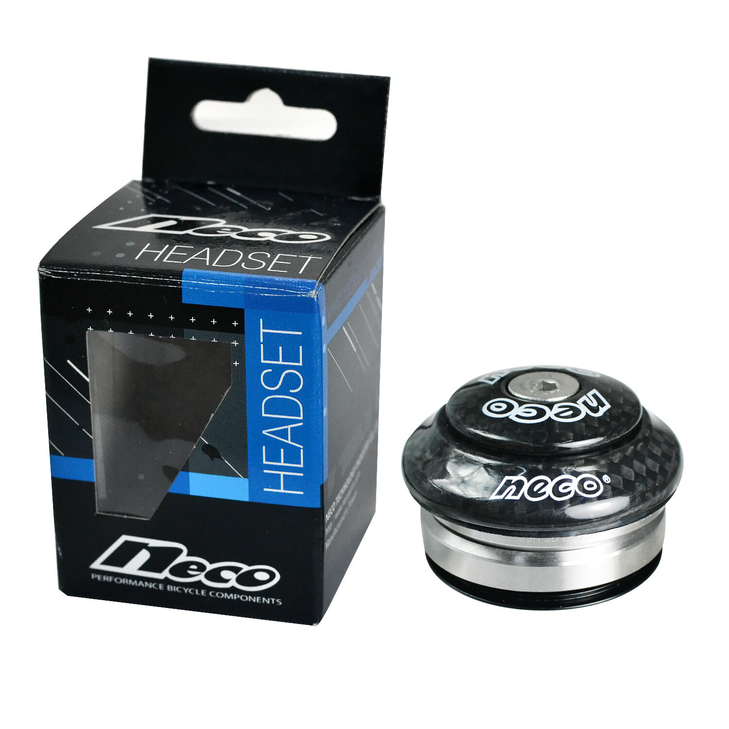 NECO Carbon Full Integrated 1-1/8" Threadless Headset 8.5mm Top Cone ...