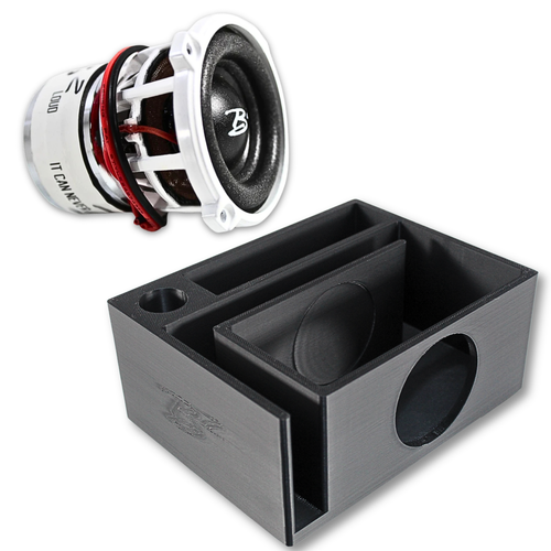 Business Card Holder Ported Enclosure w/ B2 Audio Rampage RC2 2" Mini ...