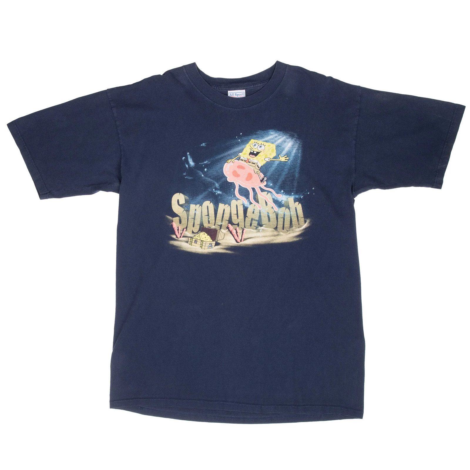VINTAGE SPONGEBOB SQUAREPANTS 1990S TEE SHIRT XL - Gem