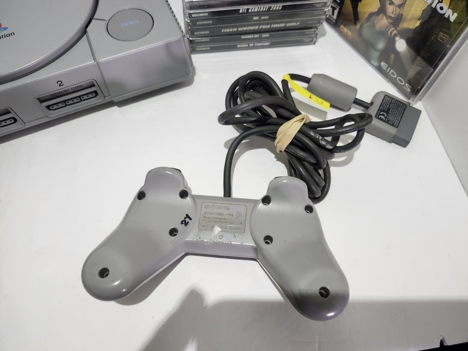 Sony PlayStation PS1 Console Bundle W/Game, Controller, Mem Card ...