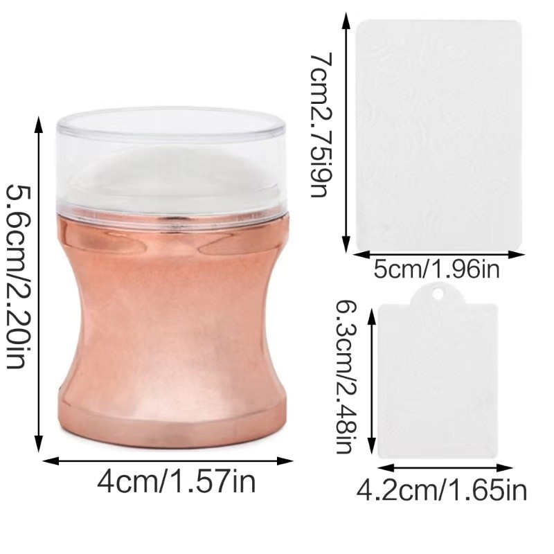 Transparent Nails Art Stamping Plates French Manicure Plate Stamp ...