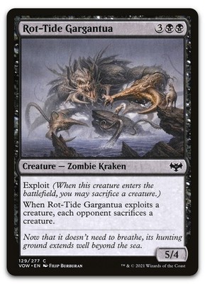 Rot-Tide Gargantua #129 (NM) Crimson Vow VOW Magic MTG | eBay