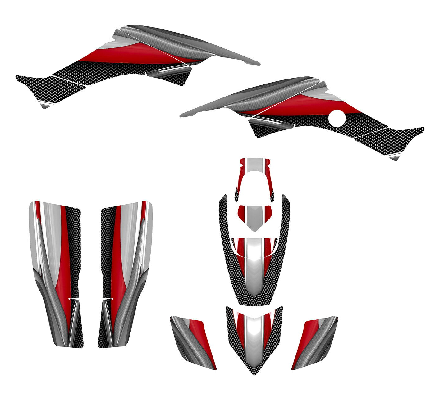 TRX 400EX graphics 1999 - 2007 Honda 400EX decal kit #5600 Red | eBay