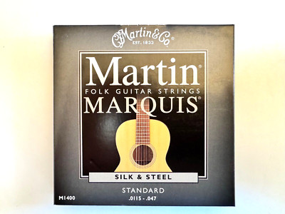 Martin Folk Guitar Strings, Marquis, Silk & Steel, Standard, 0.0115-0. ...